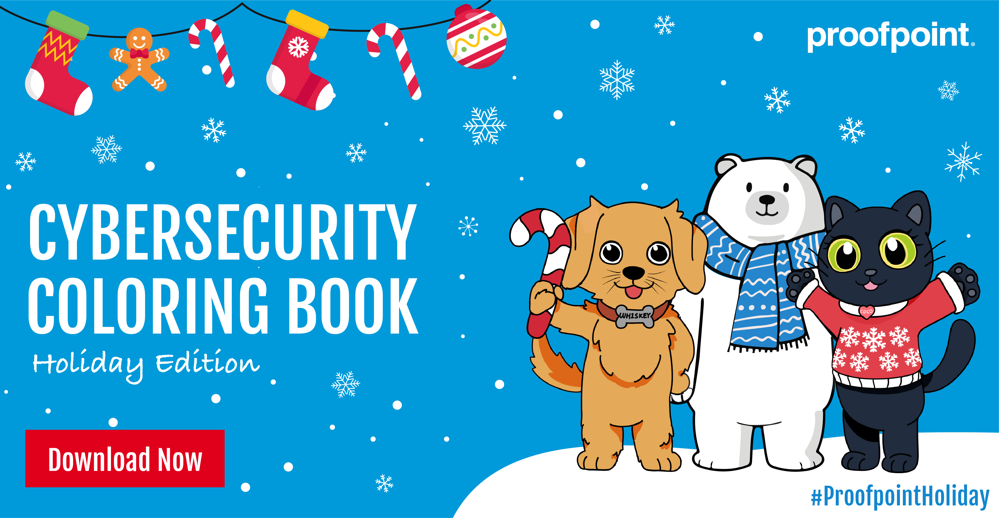 Cybersecurity Coloring Book: Holiday Edition by Proofpoint