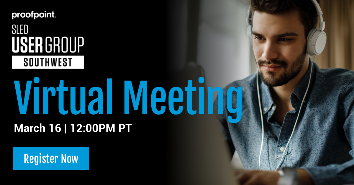 Proofpoint User Group Southwest